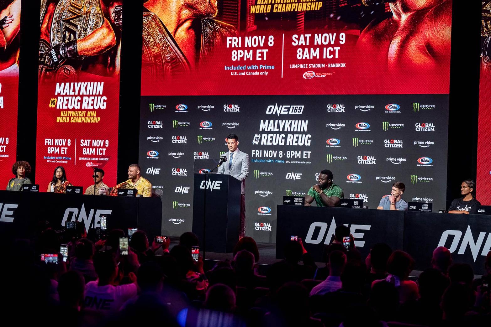 เสาร์นี้พร้อมเดือด! “รถถัง-อนาโตลี” นำทัพแถลง ศึก ONE 169 รายการสุดยิ่งใหญ่ส่งท้ายปี เตรียม ...